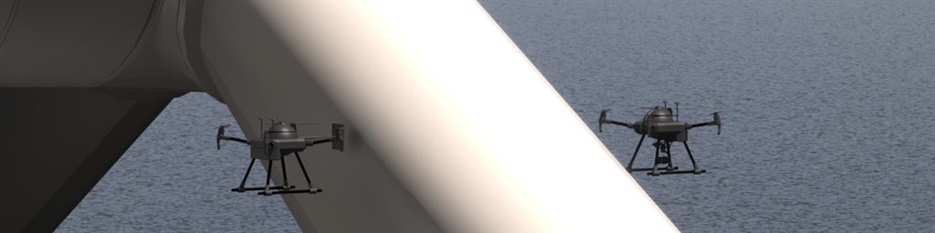 Wind turbine inspections with autonomous drones and digital twin model