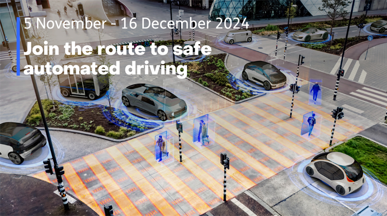 5 November - 16 December | Safe automated driving | Meet the expert