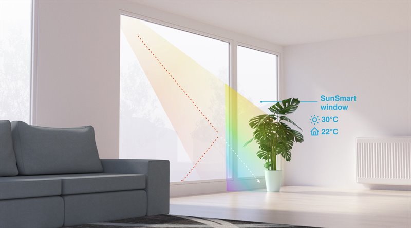 Smart thermochromic glass saves energy in homes | TNO